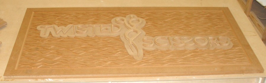 Rapid Texture Sign | Classic Doors of Louisiana | Hair Salon